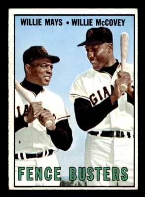 1967 Topps Baseball #423 Fence Busters Mays McCovey EX *d4 | eBay
