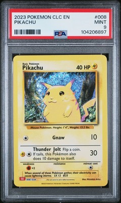 2023 POKEMON CLC TRADING CARD GAME CLASSIC #008 PIKACHU PSA 9 | eBay