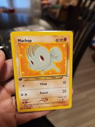 1st Edition Machop 73/105 - Neo Destiny - Near Mint | eBay