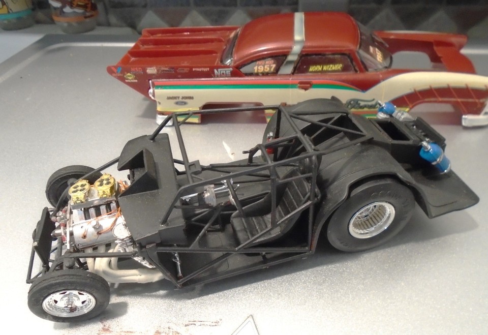 Revell, 1955, "Jukebox Ford" Pro Stock, Drag Racing, model, built kit ...