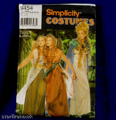 Simplicity 9554 Theatrical Queen of Fairies Gown Pattern 6-12 Vintage ...