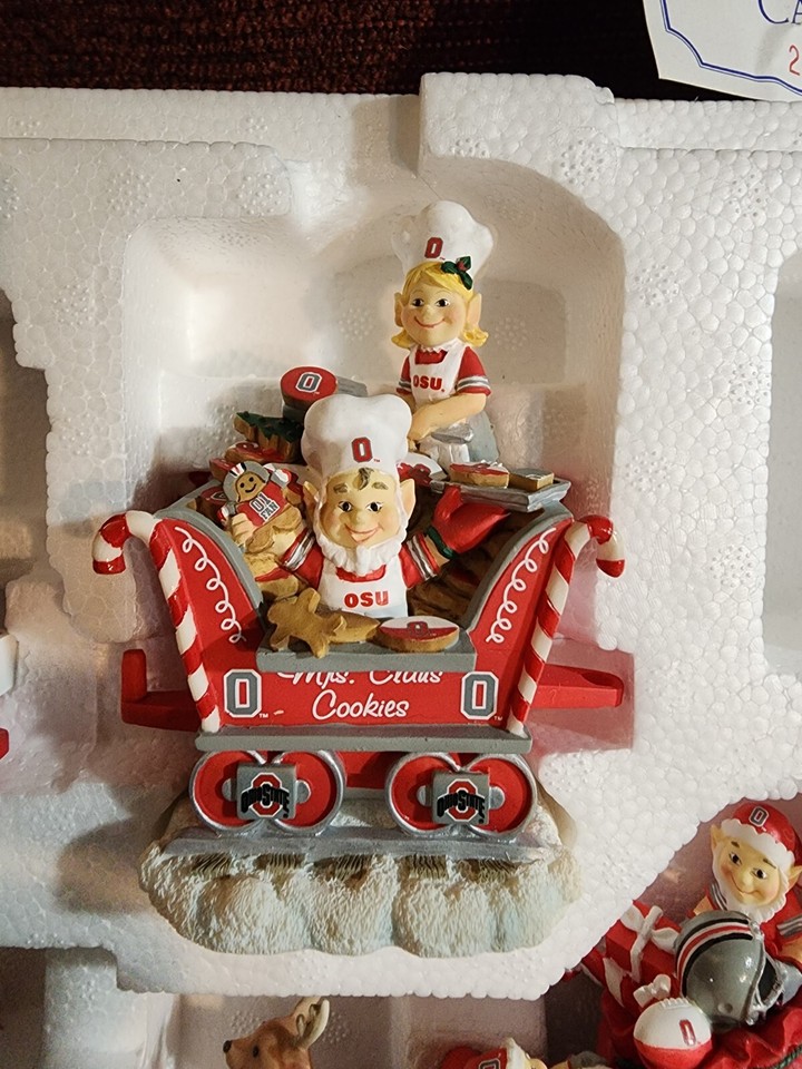 Danbury Mint The Ohio State Buckeyes Holiday Halftime Rail Christmas ...