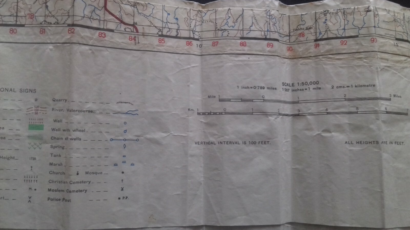 1955 BRITISH CYPRUS KYRENIA AND DISTRICT SURVEY WAR OFFICE LARGE MAP | eBay