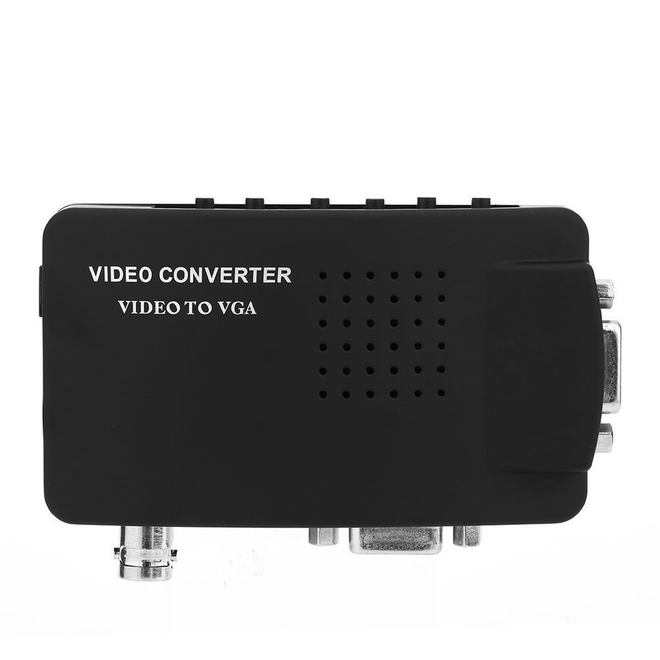 CCTV DVD DVR Camera TV BNC S-Video VGA Input to VGA Output PC Converter ...