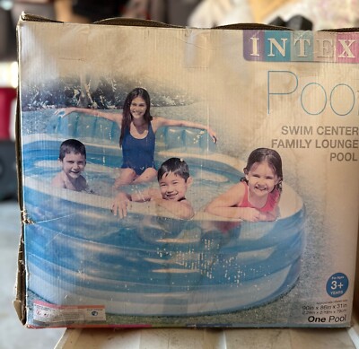 Intex Swim Center Inflatable Family Lounge Pool, 90