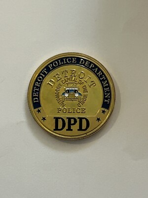 Detroit Police Department In God We Trust Gold Tone Challenge Coin | eBay
