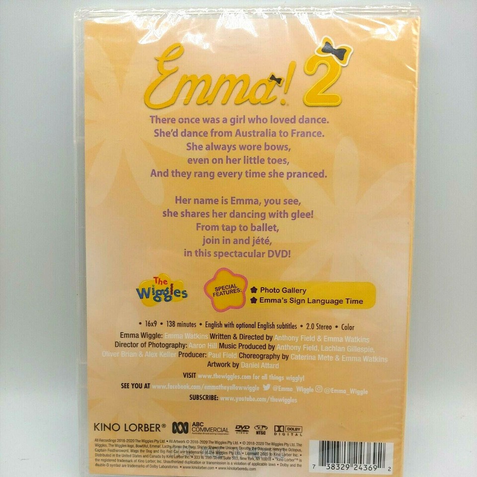 Emma! 2: Dance Spectacular! The Wiggles DVD Sealed 738329243692| eBay