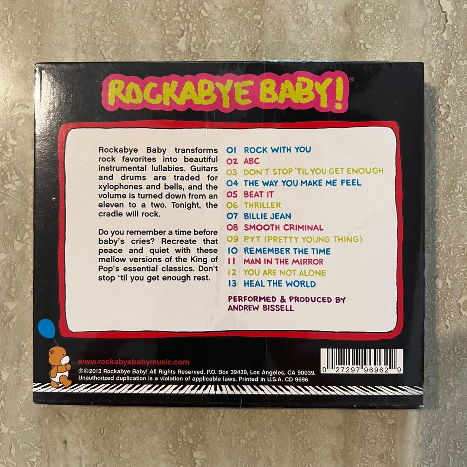 CD Rockabye Baby Lullaby Renditions of Michael Jackson 2013 Rockabye ...