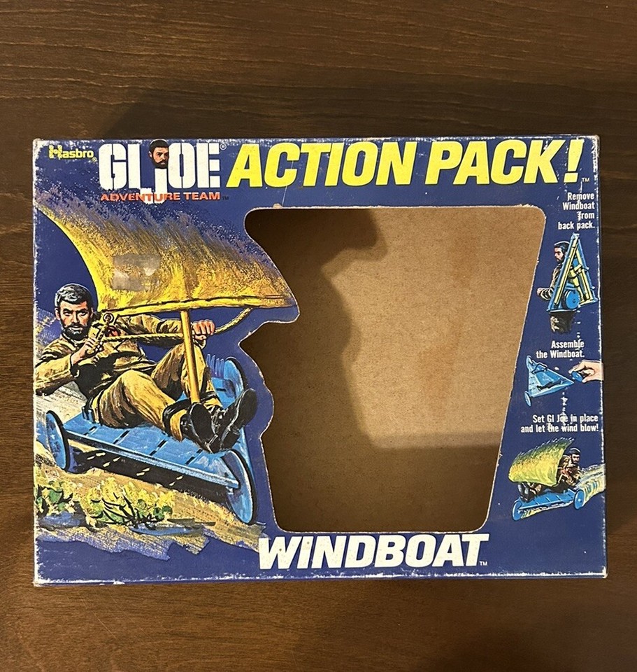 VTG 1972 Hasbro GI Joe Adventure Team Action Pack Wind Boat Original ...