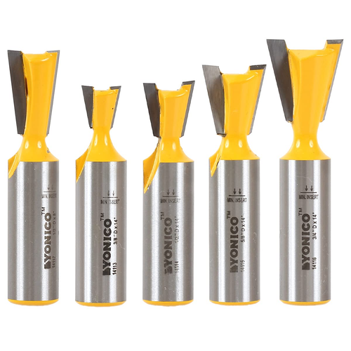 Dovetail Router Bit Set 5 Bit 1/2-Inch Shank 14520 | eBay