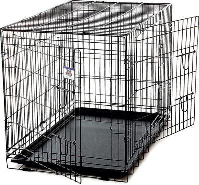 Pet Lodge X-Large Wire Dog Crate Double Door, Dogs Up To 100 lbs ...