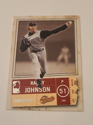 2005 Fleer Authentix #84 Randy Johnson Arizona Diamondbacks | eBay