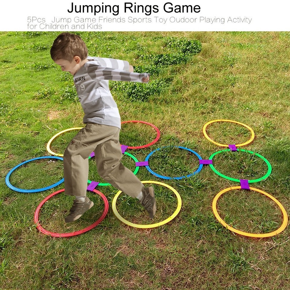 5Pcs Jumping Rings Game Sports Toy Outdoor Playing Activity For ...