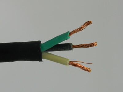 100 ft 14/3 SJOOW SJO SJ SJ00W Black Rubber Cord Outdoor Flexible Wire ...