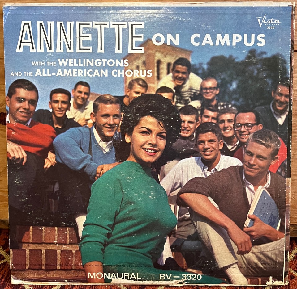 Annette Funicello AUTOGRAPH On Campus Signed Vinyl LP! | eBay
