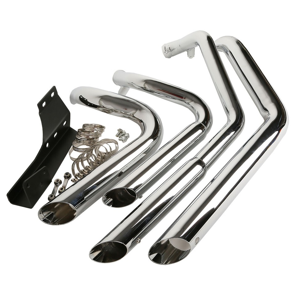 Shortshots Staggered Pipes Exhaust Set Fit For Harley Sportster Iron ...