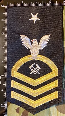 Navy Gold Rate Hull Maintenance Technician Senior Chief Petty Officer ...