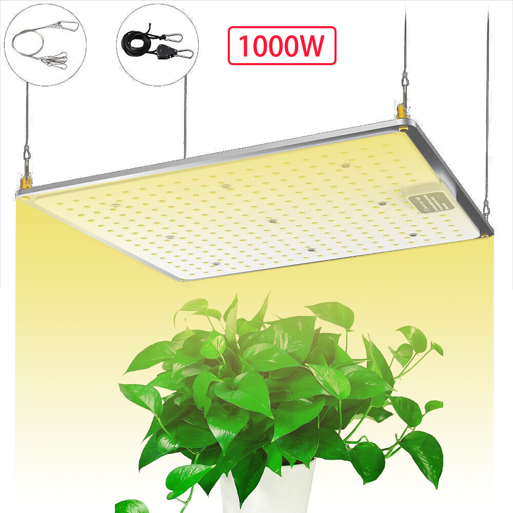 LED Grow Light 1000W Panel Full Spectrum Lamp for Indoor Plant Veg ...