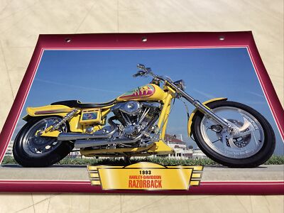 Harley Davidson 1340 RAZORBACK 1993 Motorcycle Passion Collection Atlas ...