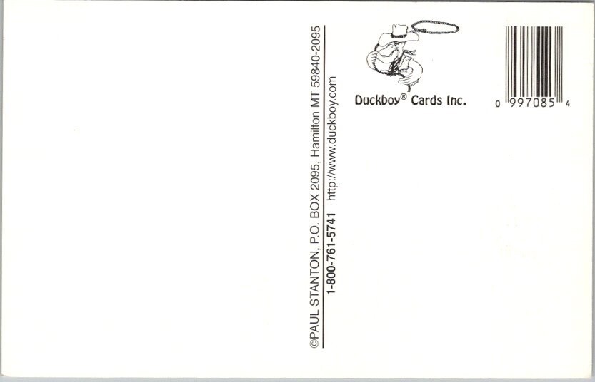 Montana Comic Postcard "Hitting Out of the Rough" Duckboy Card c2000s ...