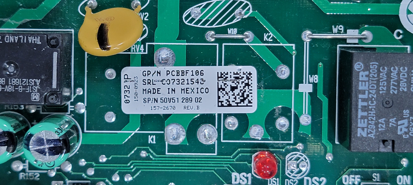 Emerson 50M51-289-02 Furnace Control Board PCBBF106 | eBay