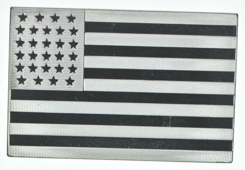 Sterling Silver - Tenth U.S. Flag - - 925 - 73.4 Grams Round/Art Bar ...