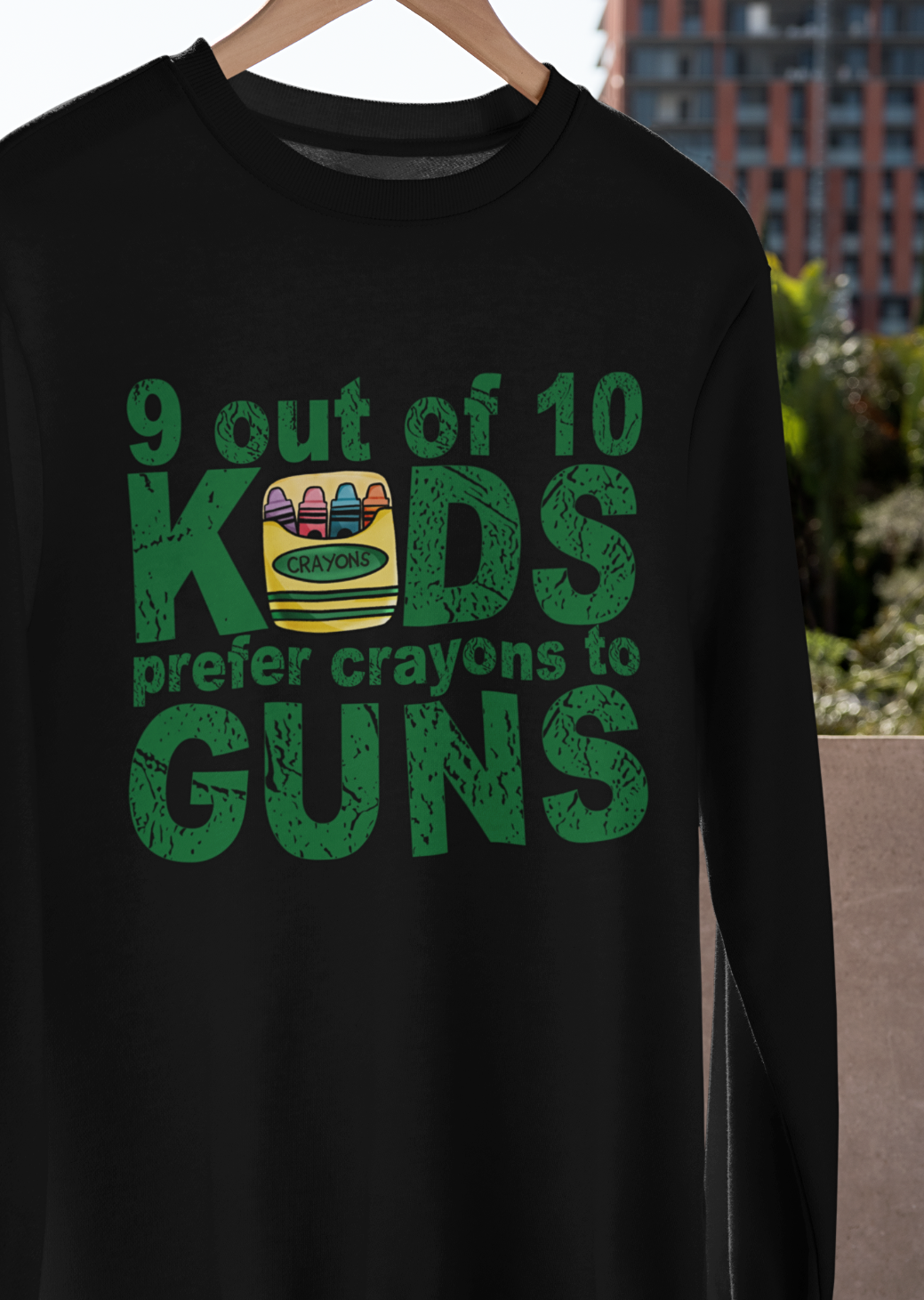 9 out of 10 Kids Prefer Crayons to Guns T-SHIRT Controversial Choices ...