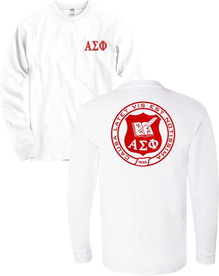 Alpha Sigma Phi Fraternity Seal Long Sleeve Alpha Sig Shirt - MORE ...