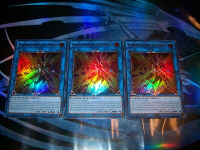 3x Salamangreat Raging Phoenix 1st Edition Ultra Rare RA04-EN083 Yu-Gi ...