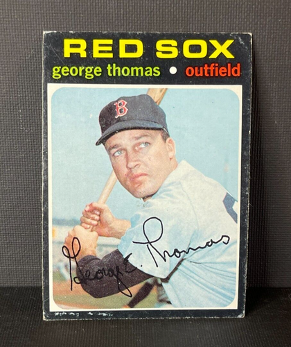 1971 TOPPS # 678 GEORGE THOMAS BOSTON RED SOX | eBay