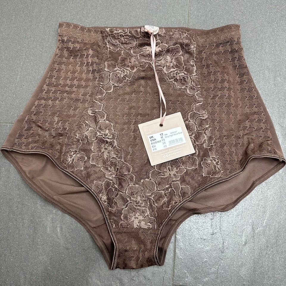 Panache Envy High Waist Brief Womens Medium Lace Shapewear Lingerie ...