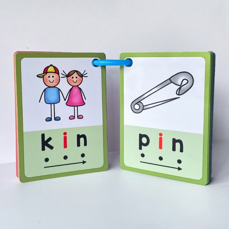 Kids CVC Words Learning Cards Kids Flash Cards Educational Tool for ...