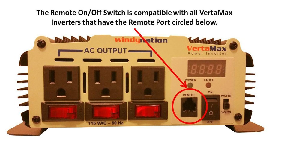 VertaMax Power Inverter Remote On Off Switch (On/Off Switch) | eBay