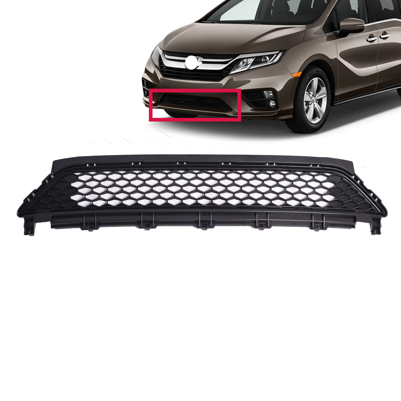 Front Lower Bumper Grille Mesh For Honda Odyssey 2018 2019 2020 71105 ...