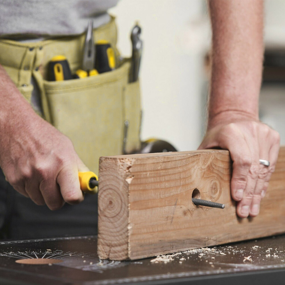 6pcs Rasp File Set High Carbon Steel Hand Tool for Woodwork Metal Glass ...