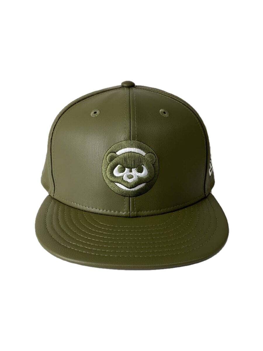 NEW ERA 59FIFTY Apple Leather Cap Leather KHK Men - Gem