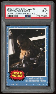2017 Topps Countdown to Star Wars The Last Jedi #17 Chewbacca Pilots ...