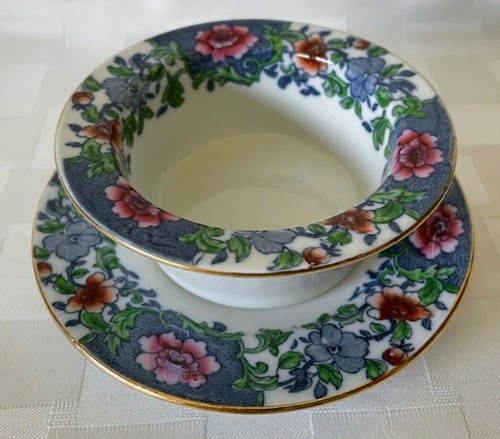 Vintage ANTIQUE PINK Ramekin & Saucer Set F. WINKLE England Whieldon ...