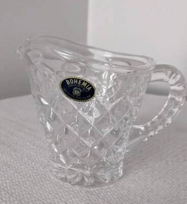 Bohemian Czech Vintage Crystal Creamer Pre-Owned | eBay