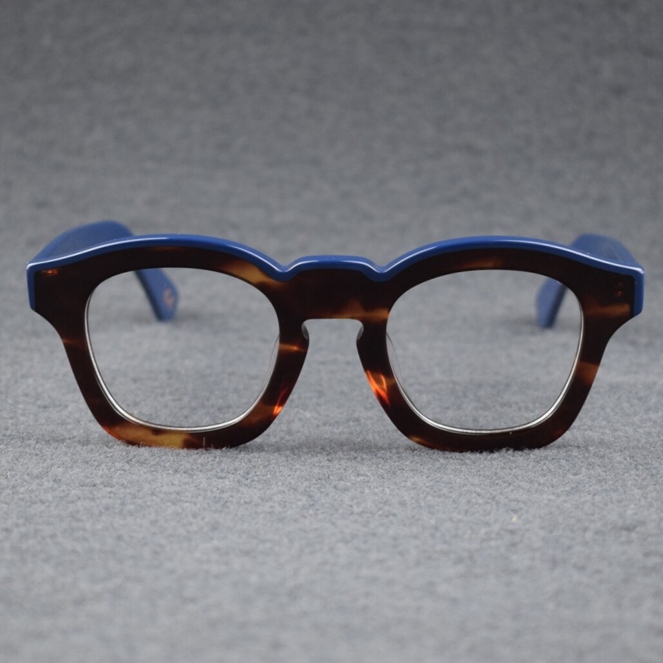 Japan Handmade Italy Acetate Eyeglass Frames clear lens Glasses Full ...