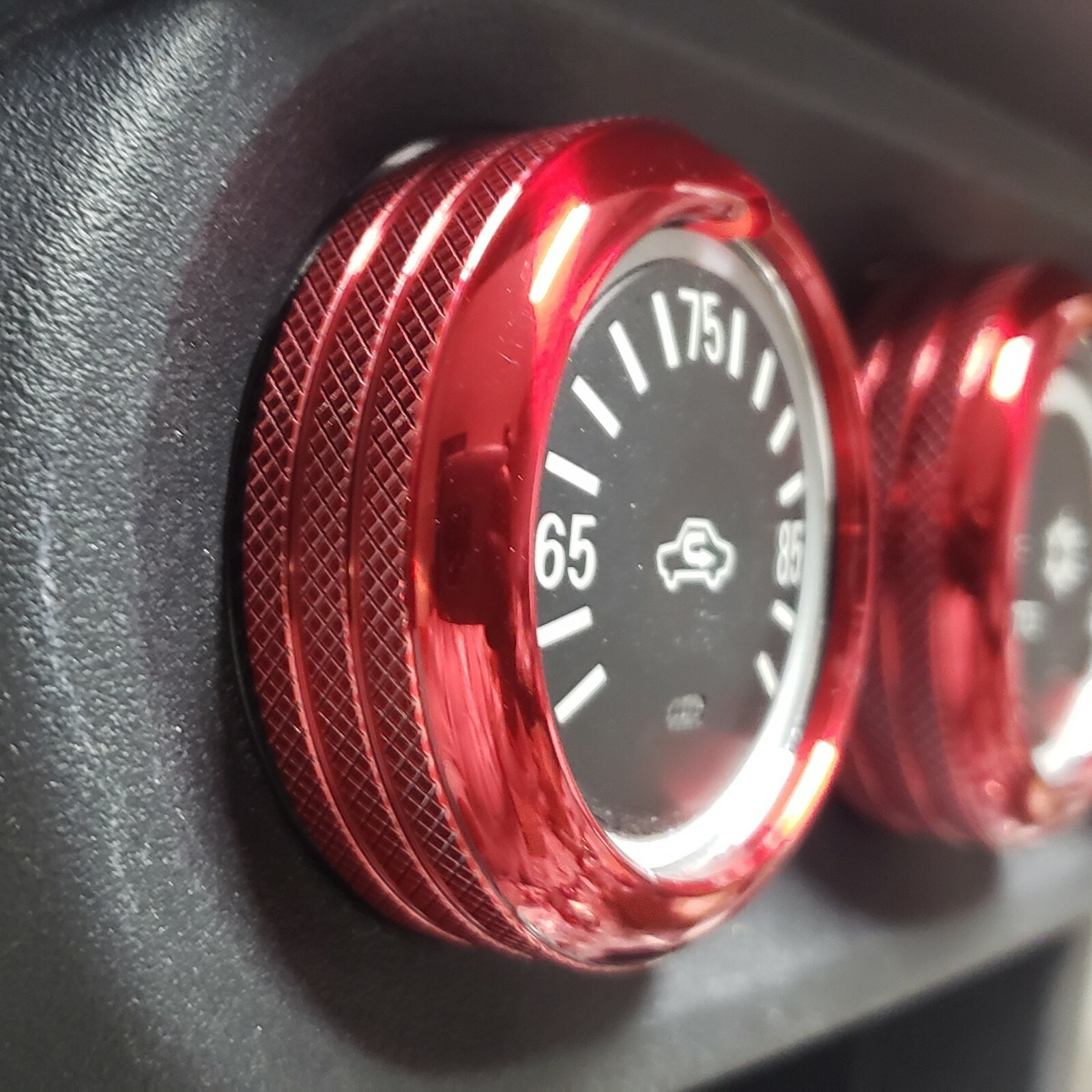 SSCO CANDY BLUE KNURLED 08+ EVO X CLIMATE CONTROL COVERS LANCER MR ...