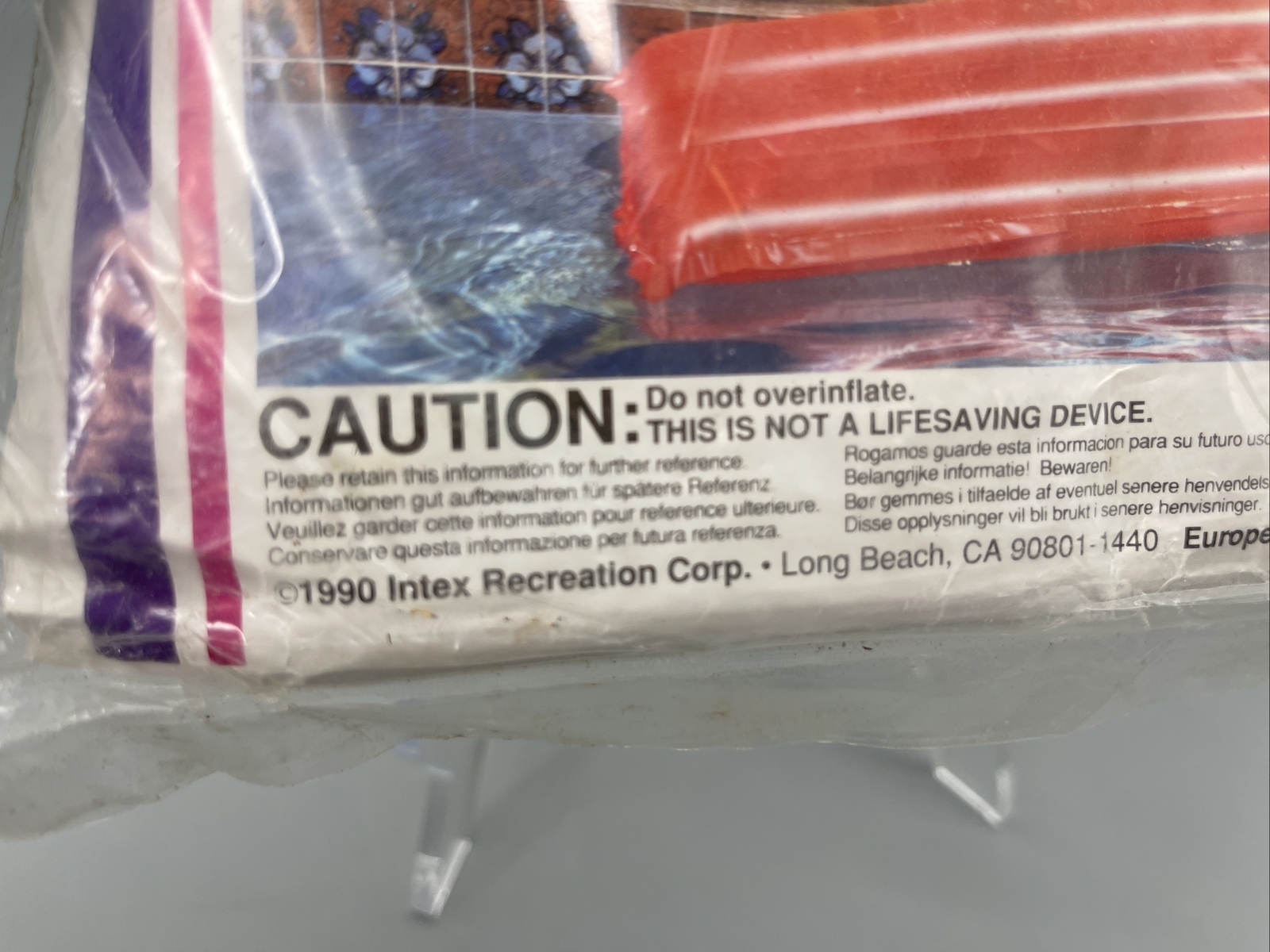 VTG Intex The Wet Set Inflatable Air Mat Pool Float Blue Raft 72x27 ...