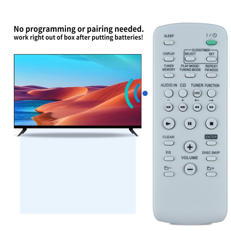 New RM-SC55 Remote Control For Sony System Audio MHC-EC55 EC77 CX99 HCD ...