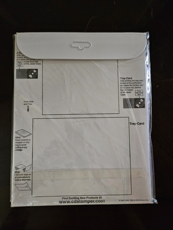 New CD Stomper Pro CD Label Refills 50 Die Cut Adhesive Labels CD-R | eBay