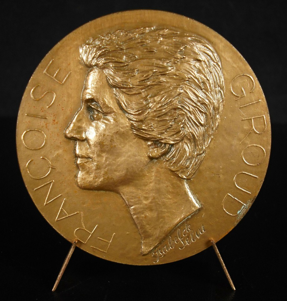 Medaille Françoise Giroud Journalistin 1977 Citat ° '' wenn Ich Mens ...