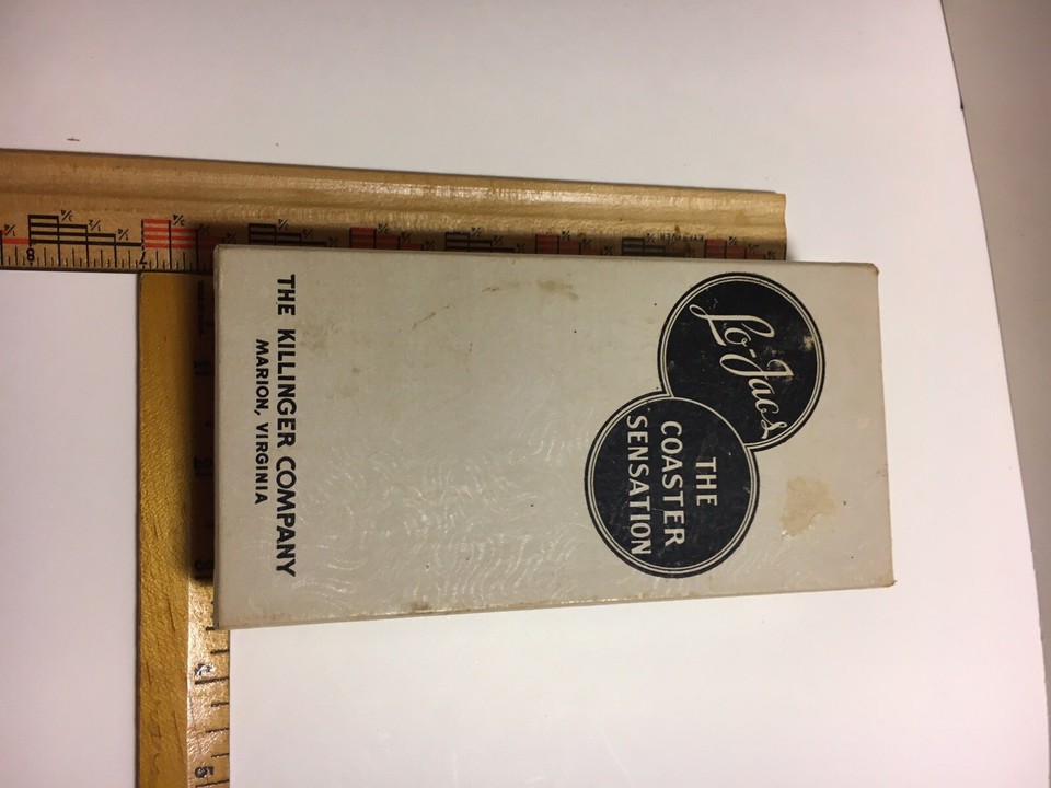 Vintage Lo-Jacs The Coaster Sensation Killinger Company Marion Virginia ...