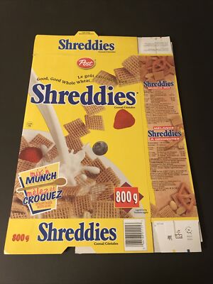 Post Shreddies cereal box complete from 90s | eBay