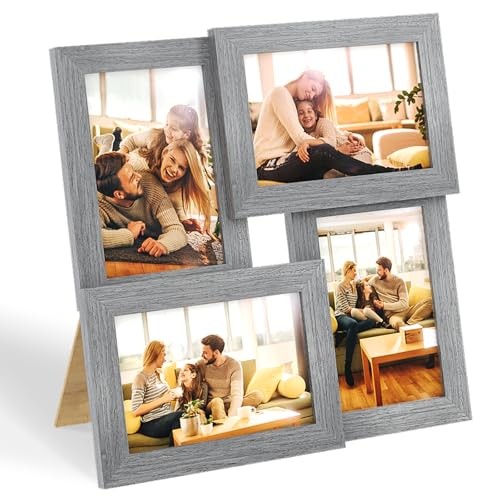 4x6 Picture Frame Collage, Family Picture Frame for 4x6 pictures Oak ...