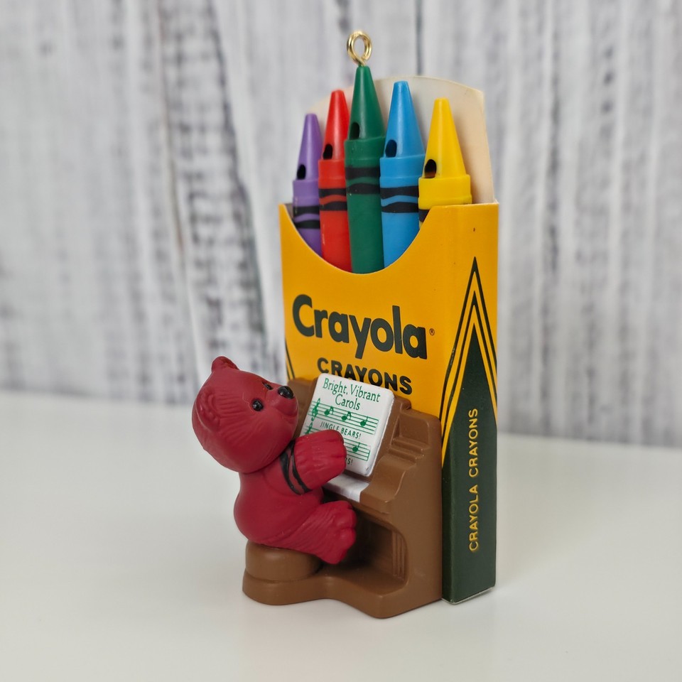 Lot of Crayola Crayons Hallmark Keepsake 90s Ornament 1990s Holiday ...