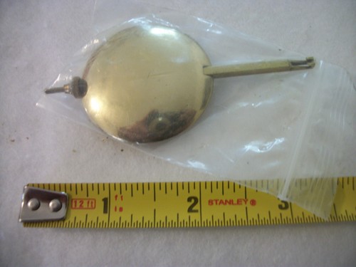 Mystery Antique Clock Pendulum Bob Rod Leader Hook Adjuster Lead Brass ...